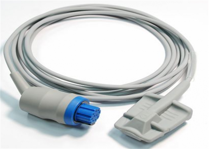 Finger Clip Datex Ohmeda Pulse Oximeter Probes , 10 Pin Spo2 Finger Probe