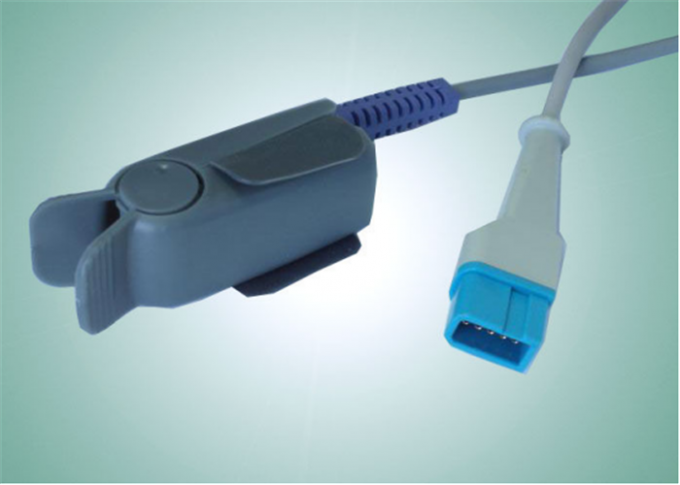 Reusable Spacelabs Spo2 Sensor , 10 Pin Connector Adult Spo2 Sensor 0 ...