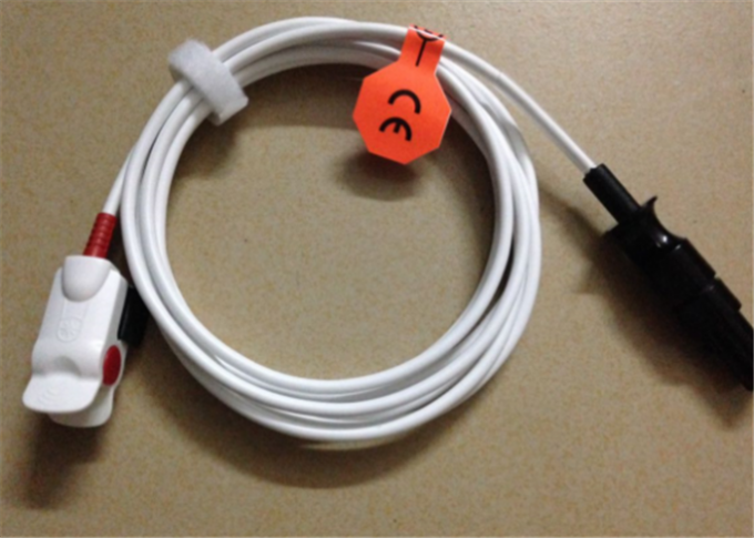 Spacelabs Adult Spo2 Sensor Black Mental 7 Pin Connector Import Chips