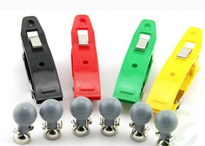 Adult Reusable ECG Electrodes For Double Side Rubber Ball Shape Latex Free