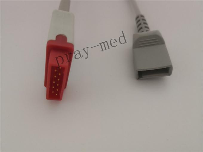 Utah Transducer Side Blood Pressure Cable 11 Pin With Red Connector