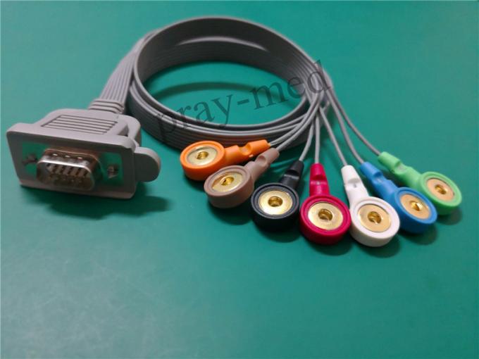 DMS 15 Pin Connector ECG Patient Cable 1m Length with CE,ISO