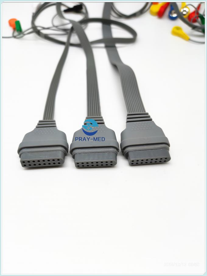 Holter 5 Lead Ecg Cable , Monitor Connector Cable Edan SE2003 / SE2012 ...