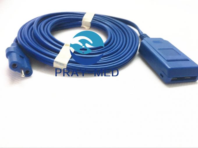 PVC 3m Diathermy Patient Plate Cable For Electrosurgical Ground Pad