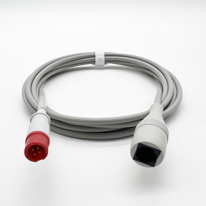 Biolight A8 4 Pin Invasive Blood Pressure Cable IBP Extension 2.7m Length