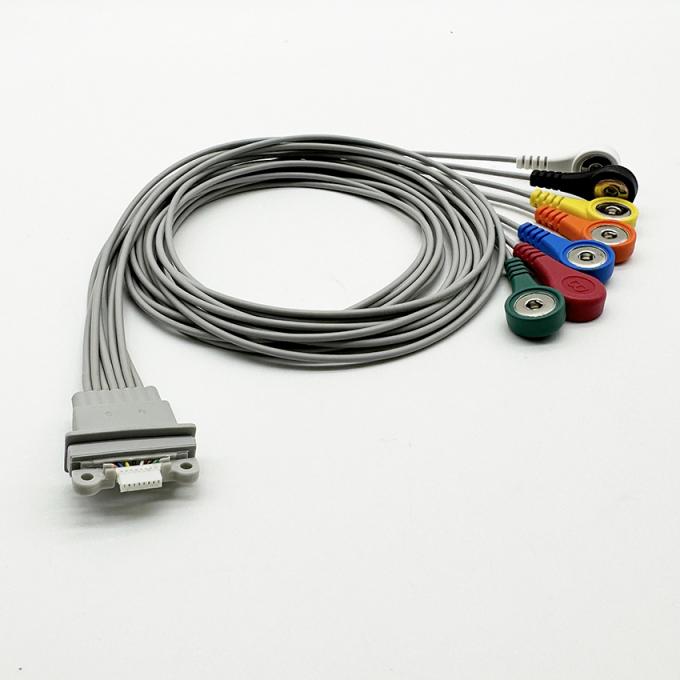 Schiller Medilog AR12 Plus 7 Lead ECG Holter Patient Cable 1m Snap ...