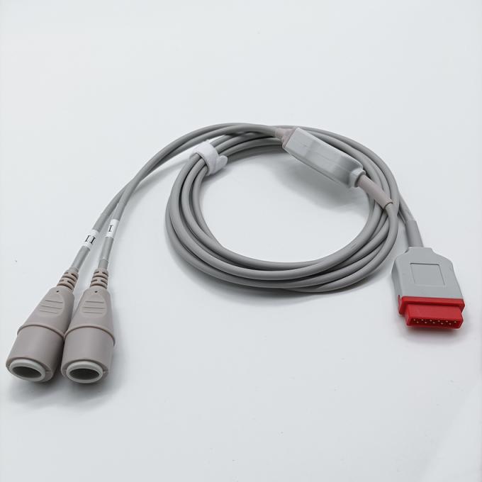 GE Marquette IBP Adapter Cable Double Edwards Connector 2021197-003 3 ...