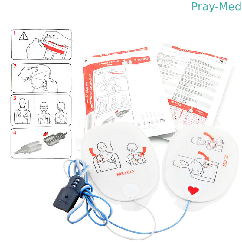 Original PHL Plus M3713A Multifunction Electrode Pads for Adult Child ...