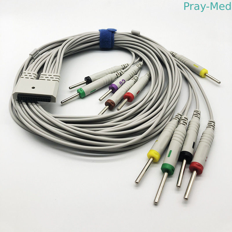 Medex 10leads ECG EKG Holter Cable 26pins DIN 3.0 For MECG-300 MECG-200