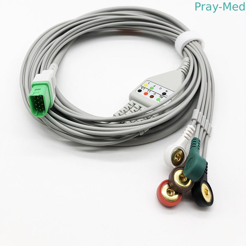 Compatible for Mindray Datascope Passport V V12 V21 ECG Cable 12 pin ...