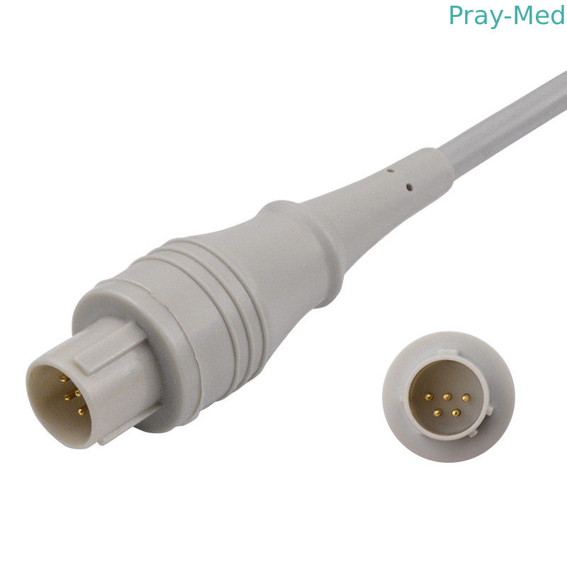 Compatible Nihon Kohden Ibp Adapter Cable 5 Pin Connector Tpu 3m