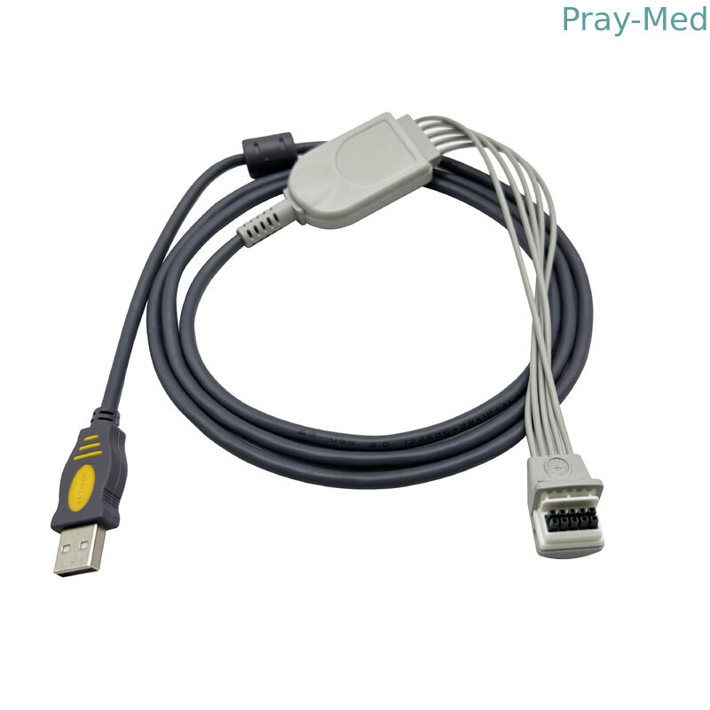 Far Infrared 3.0m Holter ECG Cable USB Adapter For Mortara H3 Mortara ...