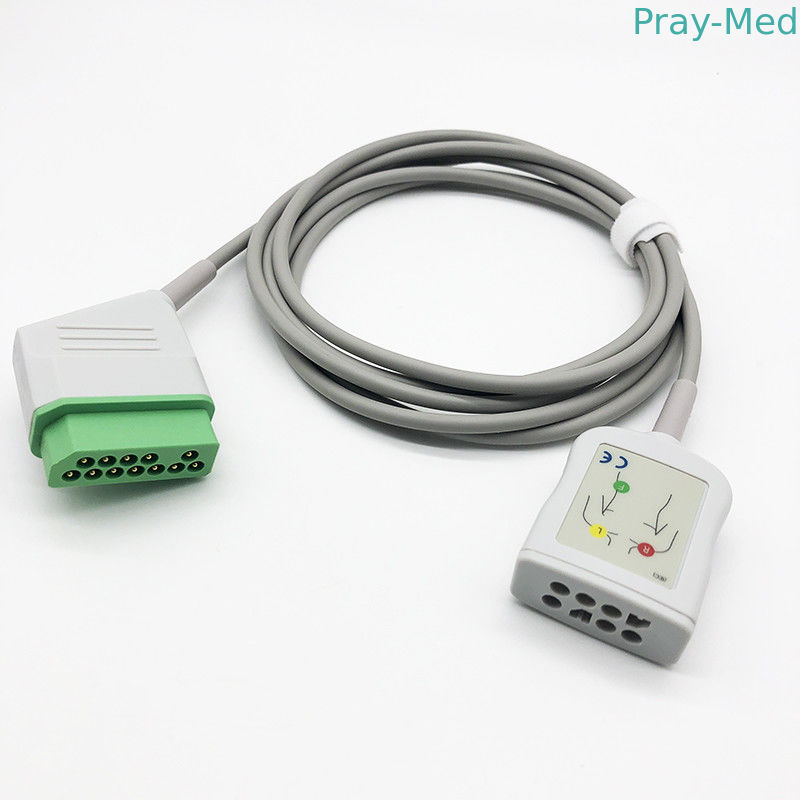 Compatible Nihon Kohden Ekg Trunk Cable Jc-906pa 6 Lead To 12 Pin Connector