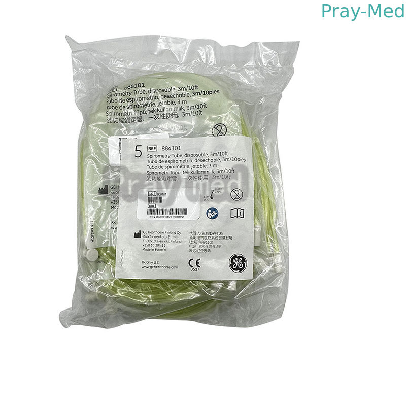 Disposable Ge Spirometry Tube Yellow 3m 884101 Ppsu Material
