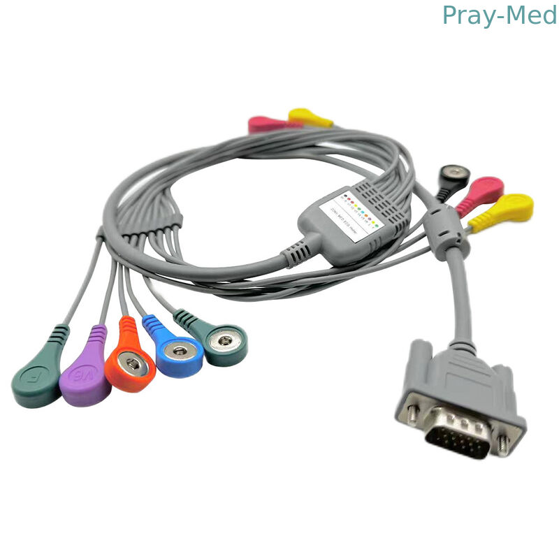 ECG Lead ECG Holter Monitoring System Cable For Changchun Digital 15 ...