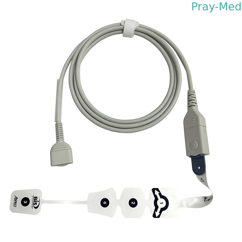 Bis Vista Bilateral 10Pin EEG Monitor Adapter Cable 4 Electrodes Gray Color