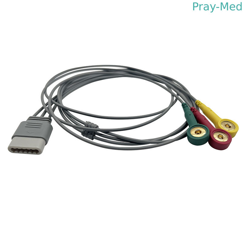 Biolight Direct-Connect Holter ECG Cable For 3 or 5 Lead Snap Connector