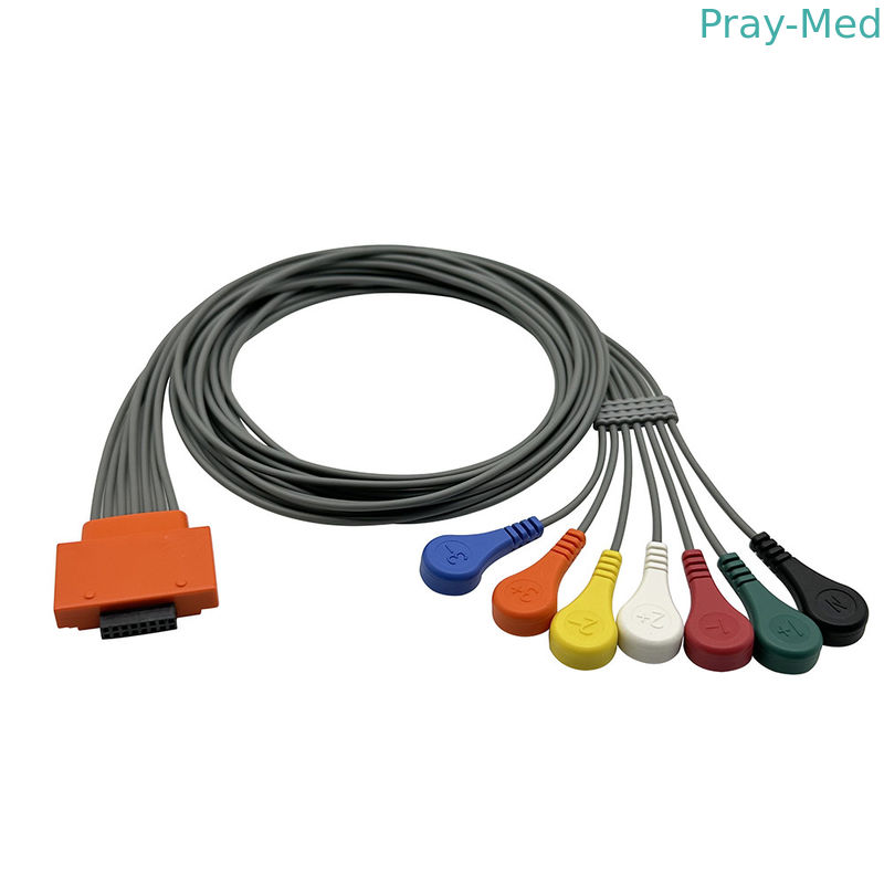 ECG Holter Cable For Cardioline Walk400h 5 7or10 Lead Snap Connector 16pin