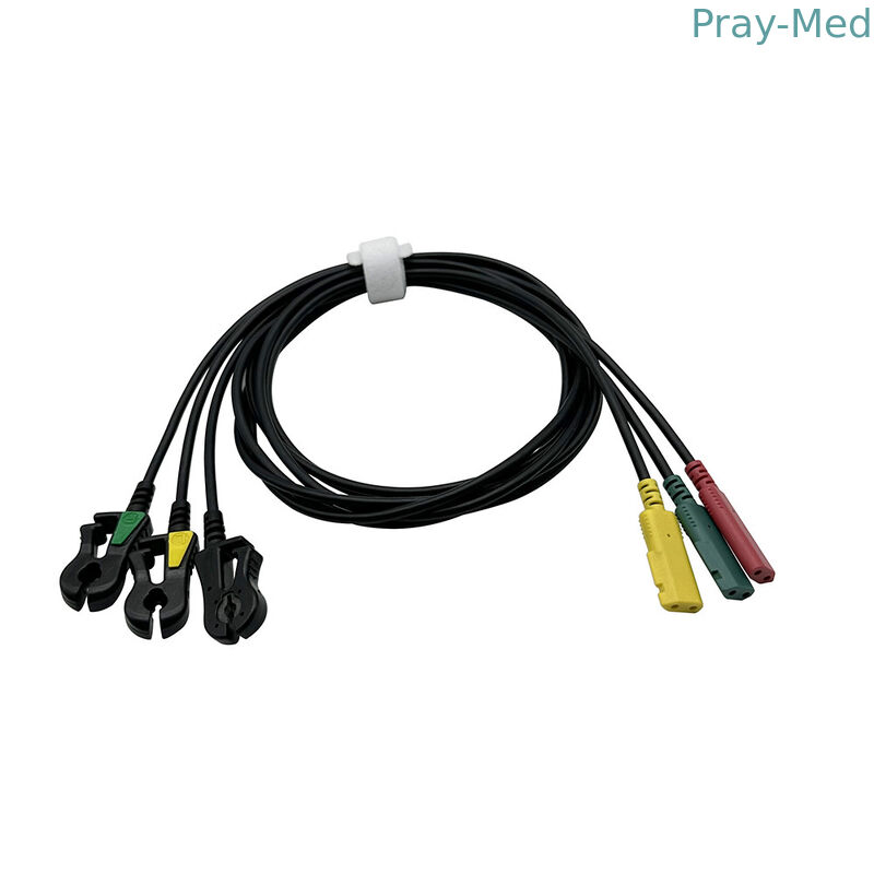 IVY 3 LEAD RT Lead Wires 590484 For Model 3000 3150 2-pin Connector Black