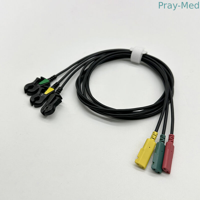 IVY 3 LEAD RT Lead Wires 590484 For Model 3000 3150 2-pin Connector Black