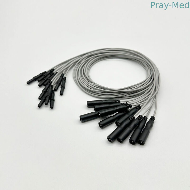 Electrode 1.5MM 2mm Pin Female To 1.5MM 2mm Male Tens Lead Wire Needle ...