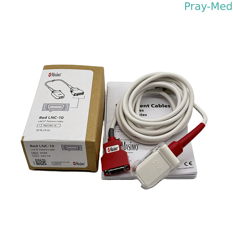 Original SET 2056 Red LNC-10 SpO2 Patient Extension Cable LNCS 9 Pin to ...