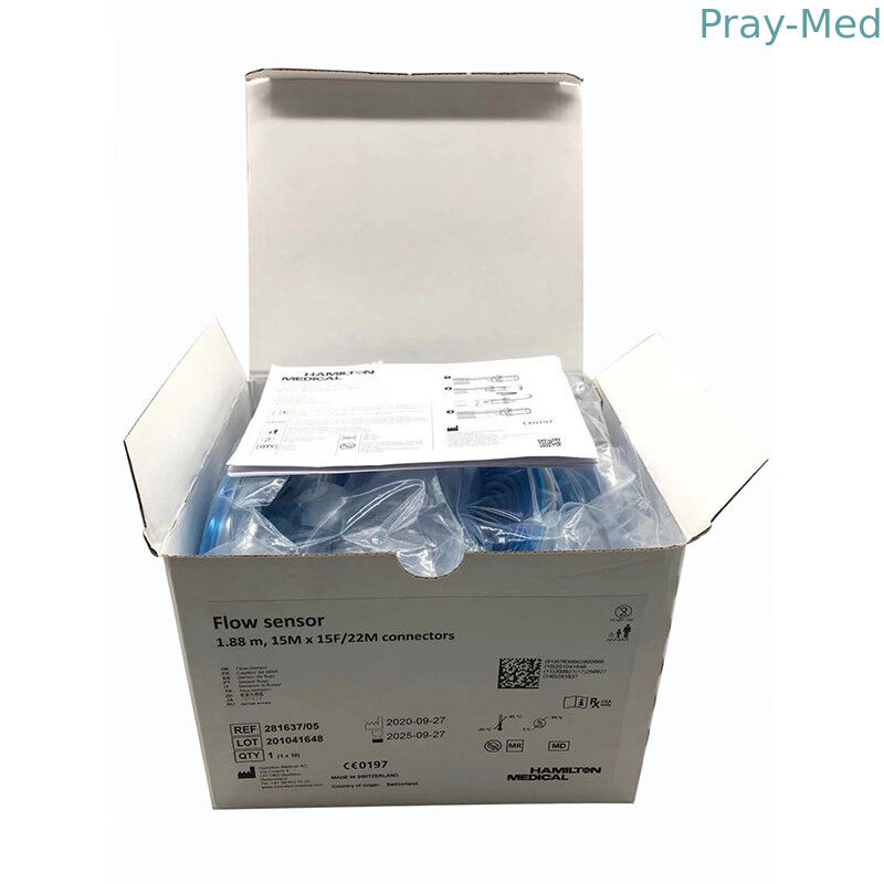 Original disposable Hamilton flow sensor Pediatric 281637/281604 TPU Blue