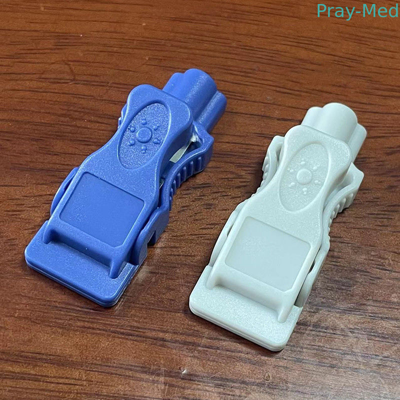 Plastic Copper ECG Lead Clips Banana 4.0MM DIN 3.0MM 10pcs / Set