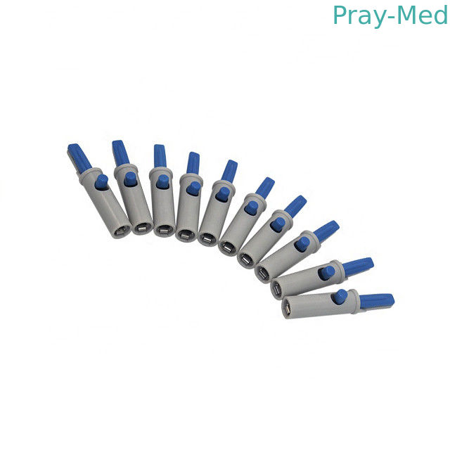 Plastic Copper ECG Lead Clips Banana 4.0MM DIN 3.0MM 10pcs / Set