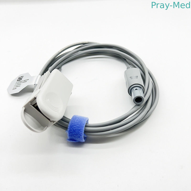Edan Adult Spo2 Sensor 6pin Connector 60 Degree 3m TPU Jacket Cable