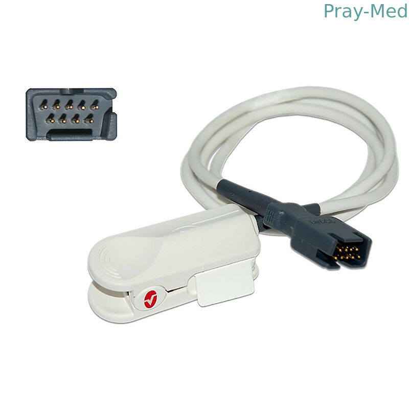 Adult Finger Clip Spo2 Sensor LNCS DCI 1863 9pin Connector 0.9m