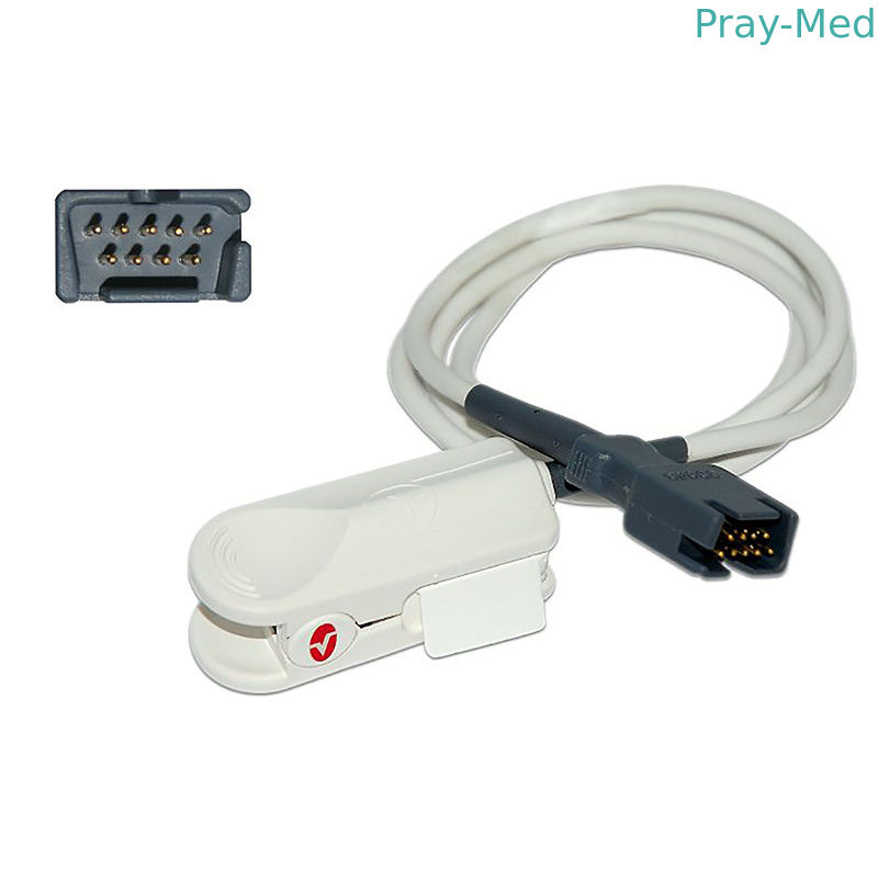 Adult Masimo Finger Clip Spo2 Sensor LNCS DCI 1863 9pin Connector 0.9m