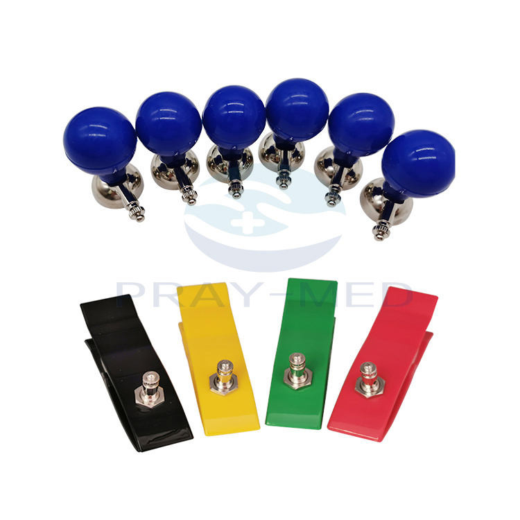EKG ECG Pediatric Chest Suction Electrode Child Reusable 6pcs/Set