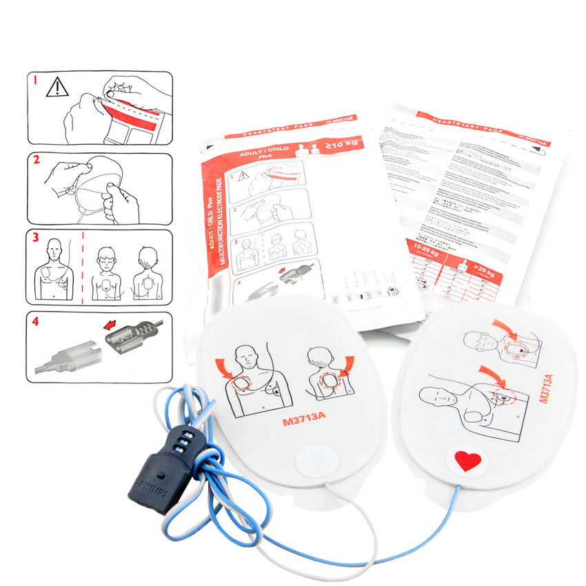Original PHL Plus M3713A Multifunction Electrode Pads for Adult Child ...