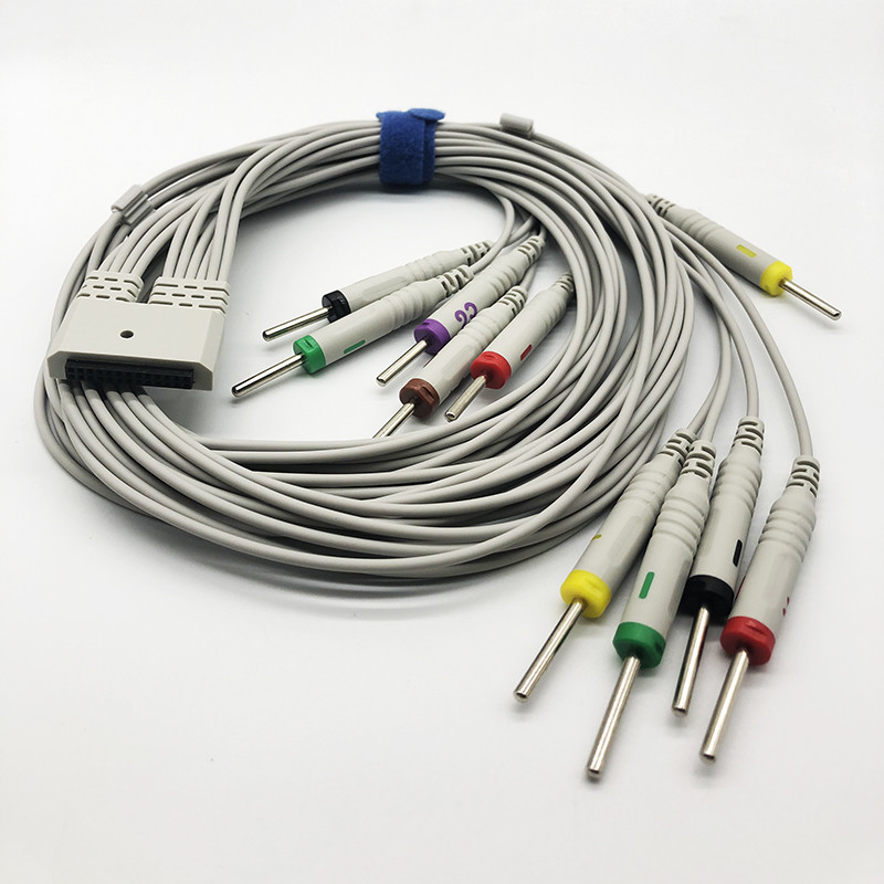 Medex 10leads ECG EKG Holter Cable 26pins DIN 3.0 For MECG-300 MECG-200