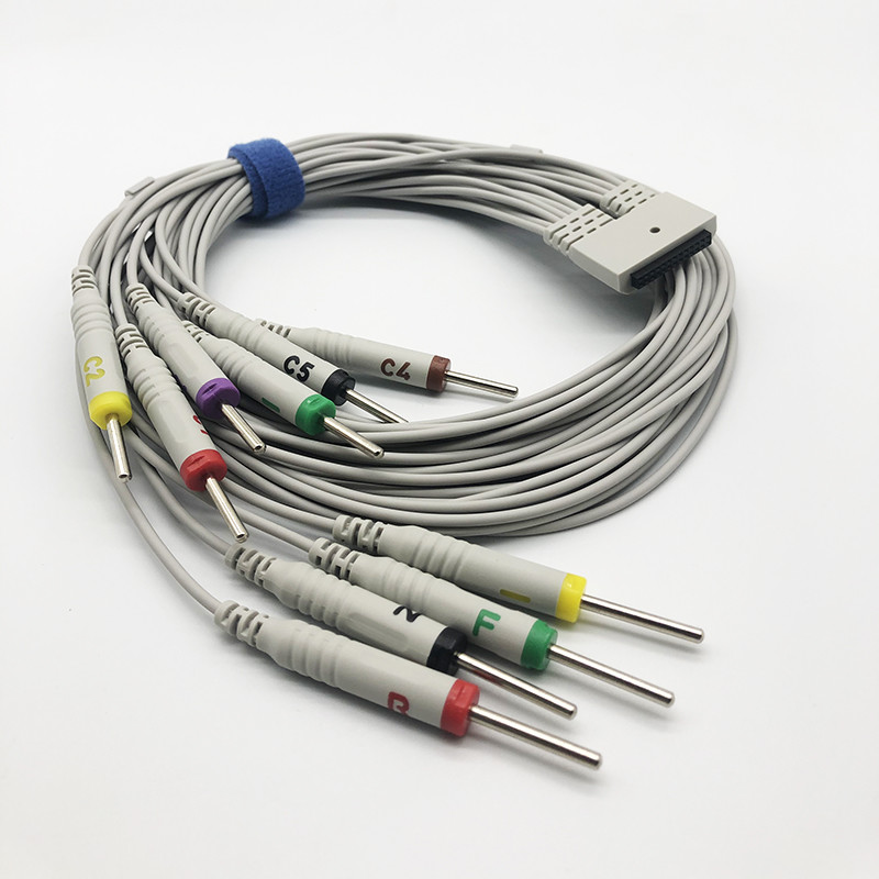 Medex 10leads ECG EKG Holter Cable 26pins DIN 3.0 For MECG-300 MECG-200