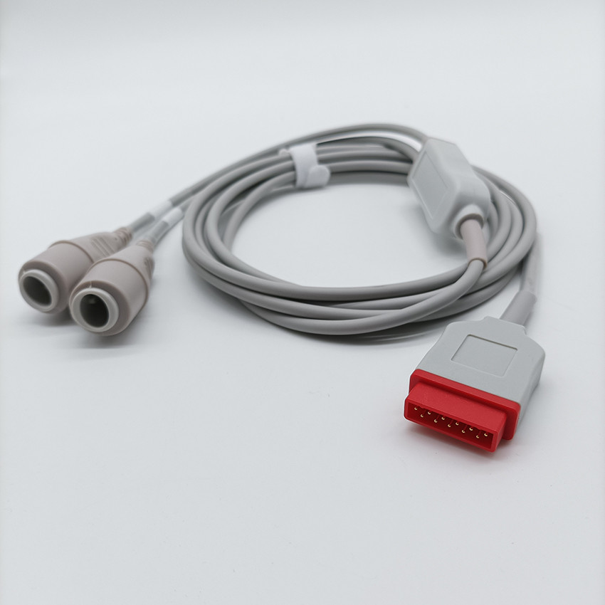 GE Marquette IBP Adapter Cable Double Edwards Connector 2021197-003 3 ...