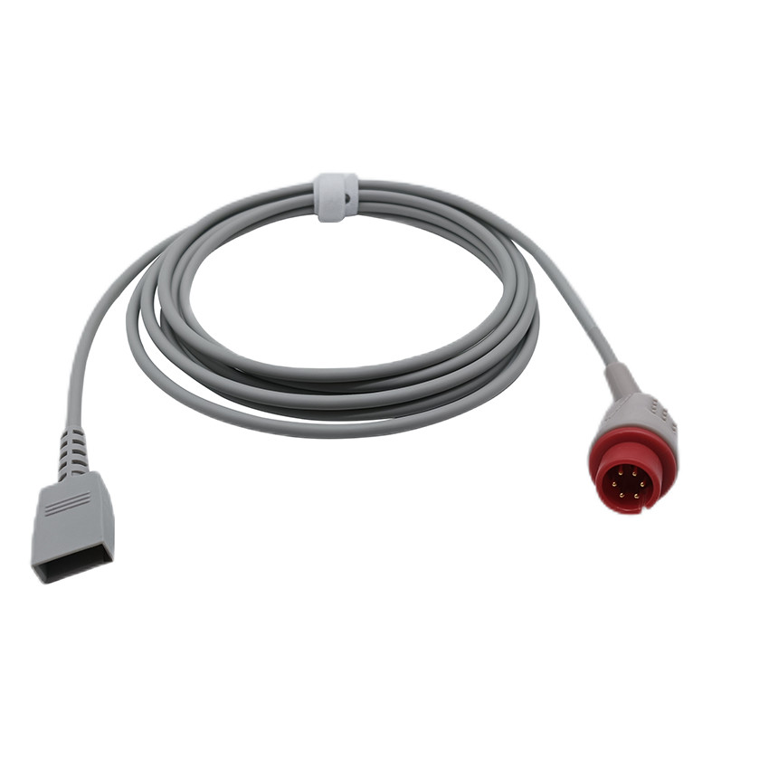 Drager Draeger Utah Blood Pressure Transducer Cable 6pin IBP Adapter Cable