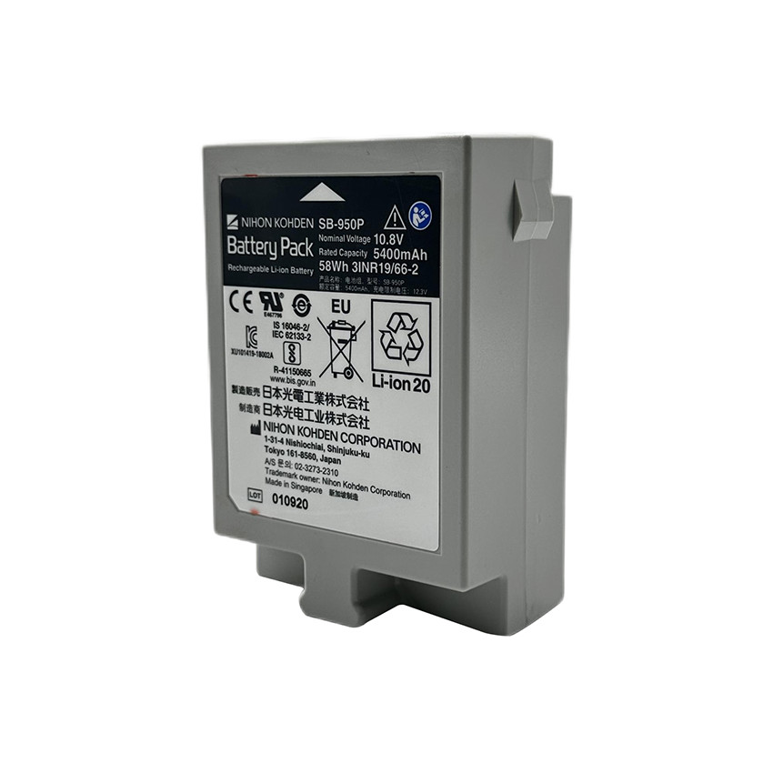 Original Li-Ion Nihon Kohden Battery 10.8v 5400mah For Sb-950p