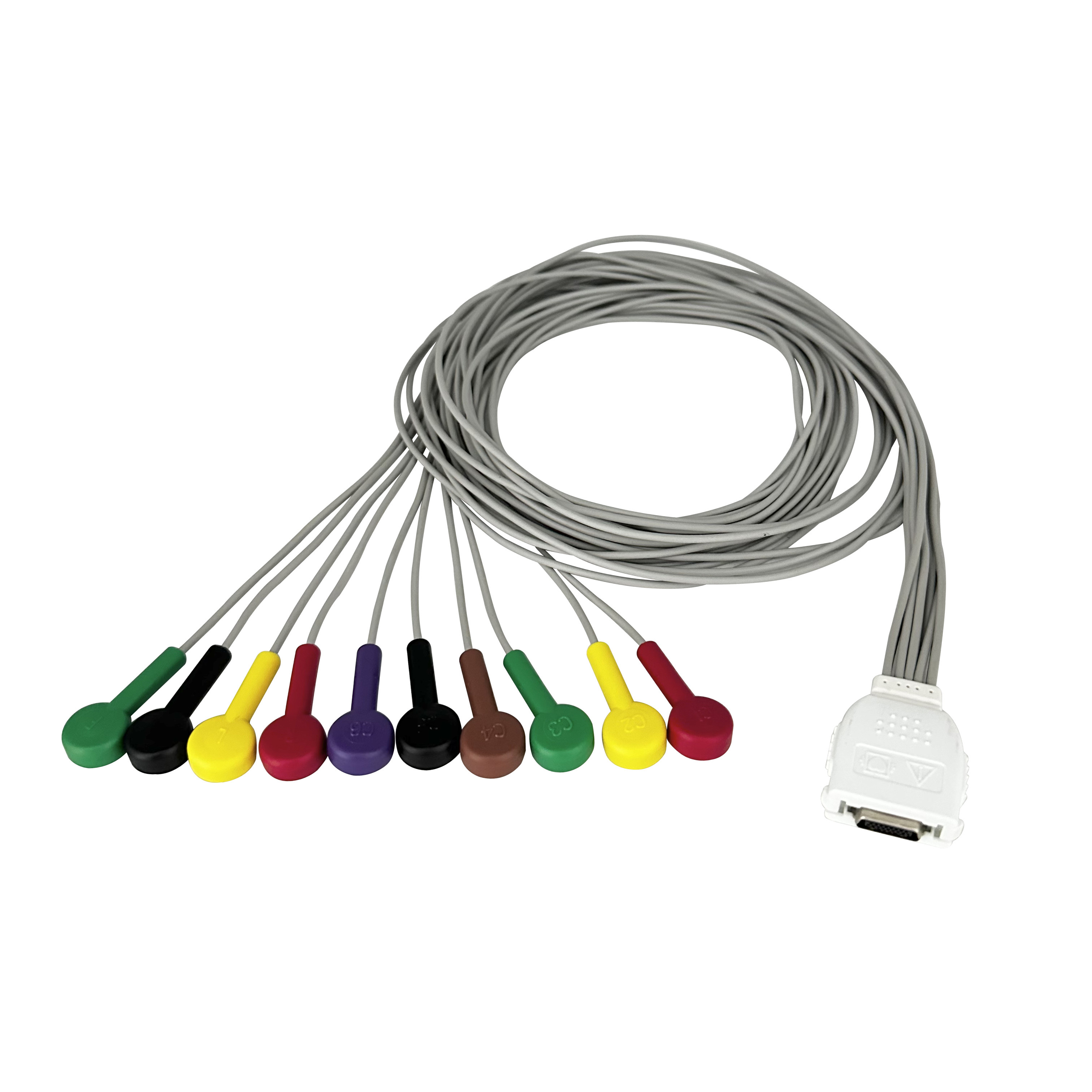 Biocare ECG Holter Cable For 12 Lead Snap Connector IE10 1.1cm