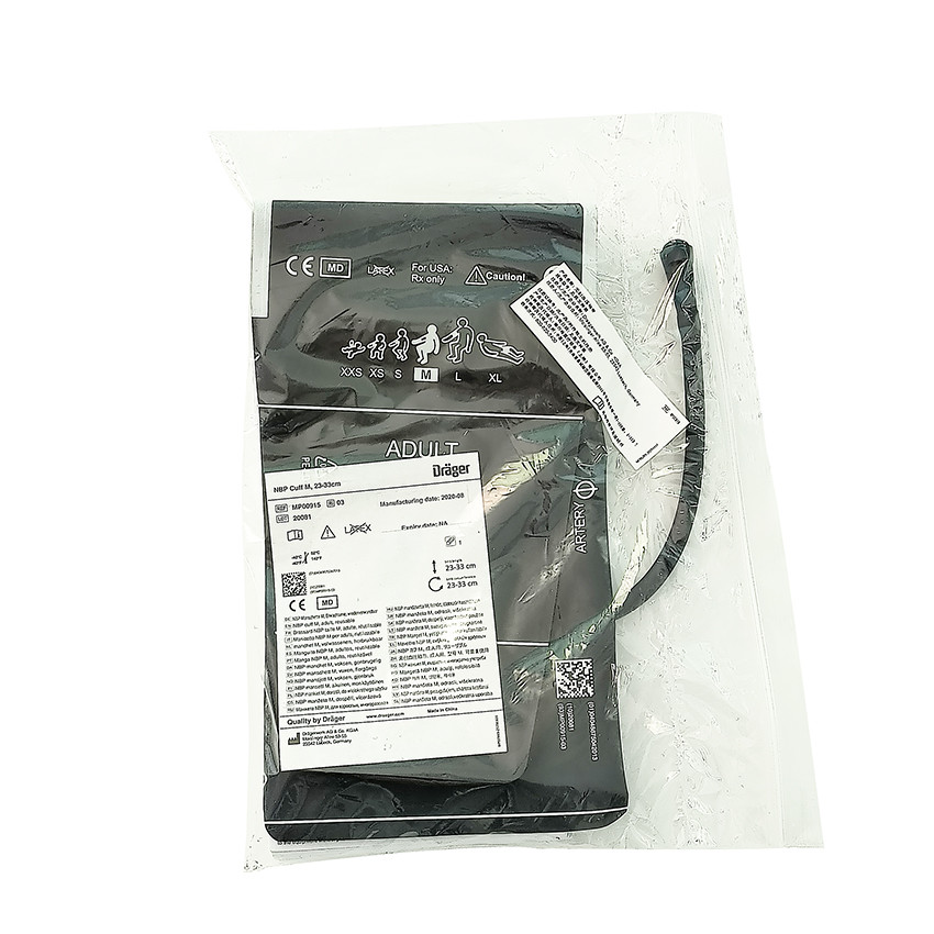 Original Drager Adult Blood Pressure Cuff MP00915 Single Tube M (23-33cm)