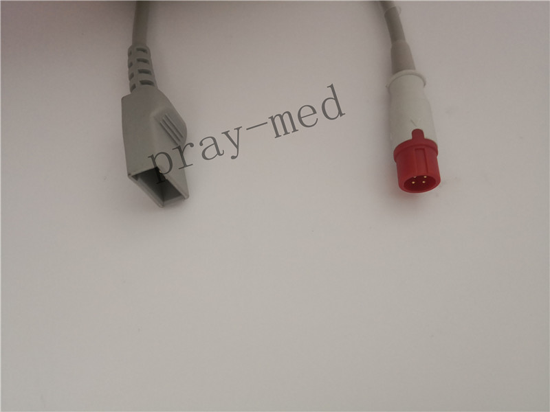 Biolight A8 4 Pin Invasive Blood Pressure Cable IBP Extension 2.7m Length