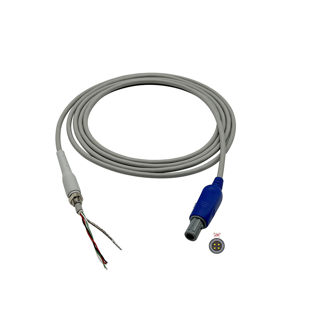 Edan Fetal Ultrasound US Transducer Repair Cable 4pin 40 Degree