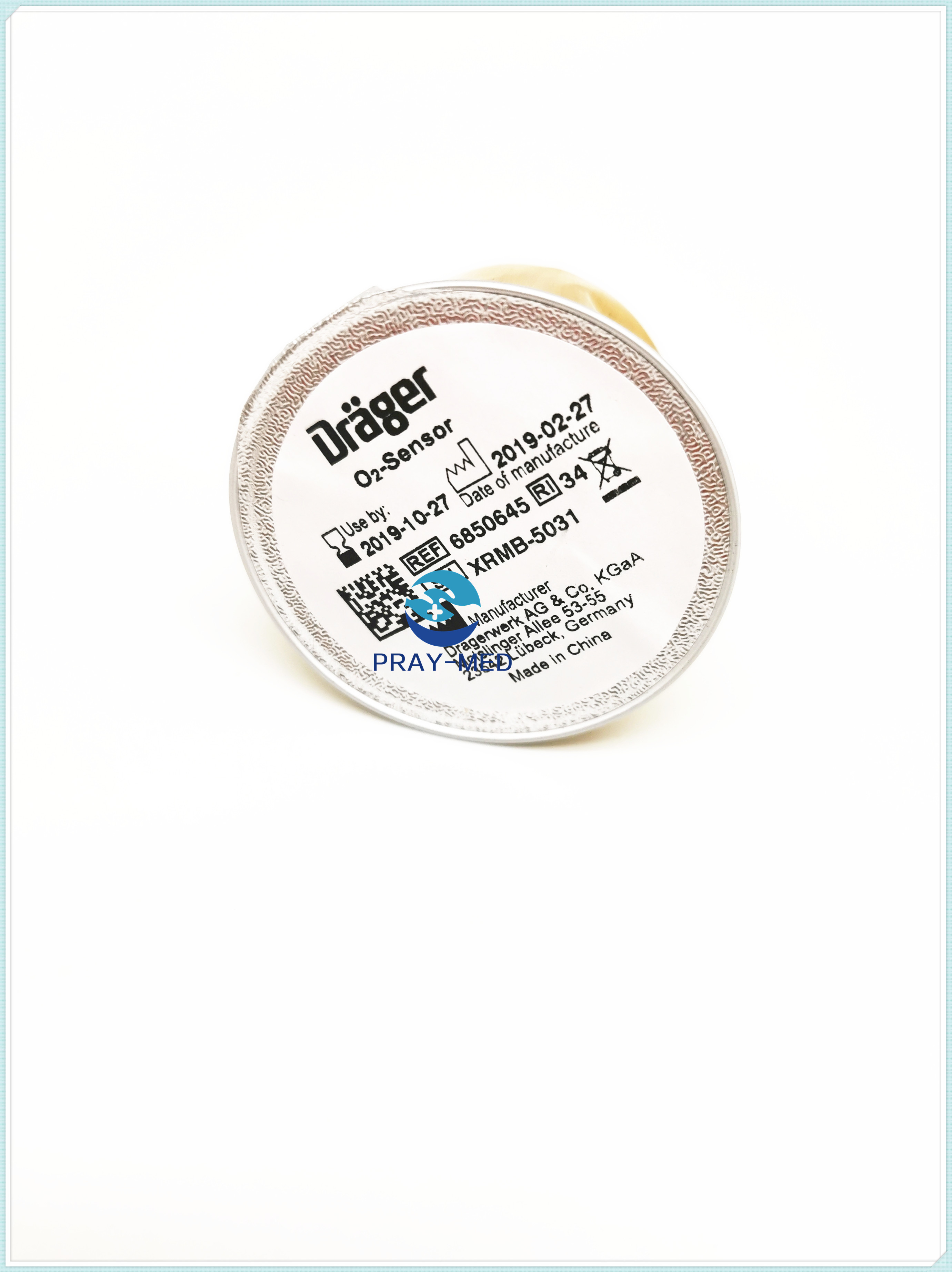 6850645 Draeger Oxygen Sensor O2 Cell / Oxygen Battery Plastic Metal ... 6850645 Draeger Oxygen Sensor O2 Cell / Oxygen Battery Plastic Metal ...