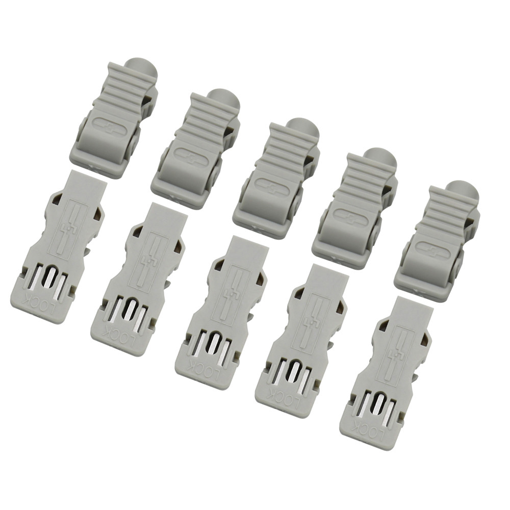 Plastic Copper ECG Lead Clips Banana 4.0MM DIN 3.0MM 10pcs / Set