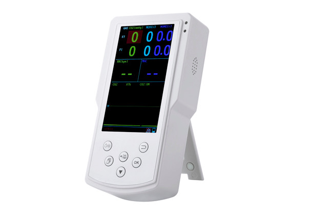 SpO2 ETCO2 Class II Handheld Anesthesia Gas Monitor MG1000